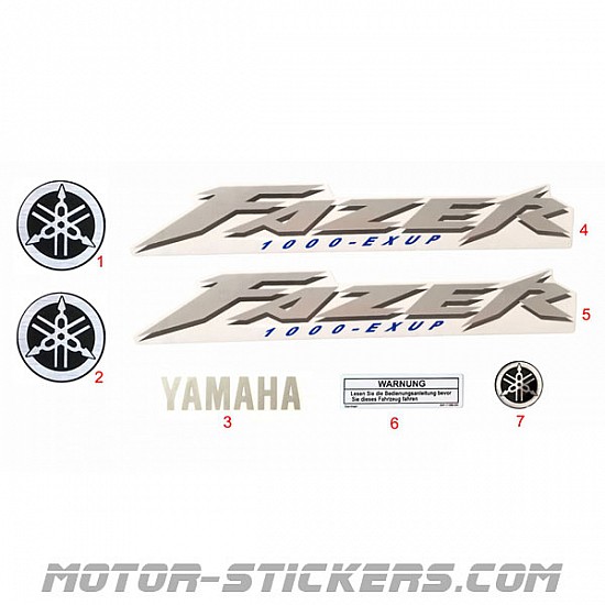 Yamaha FZS 1000 Fazer '03-2005 decals