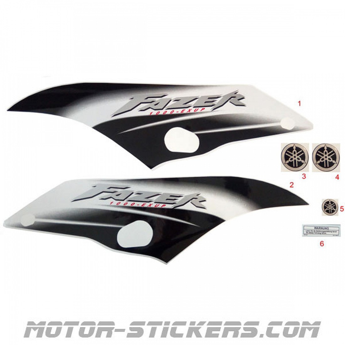 Yamaha FZS 1000 Fazer 2004 decals