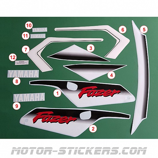 Yamaha FZS 600 Fazer 2001 decals