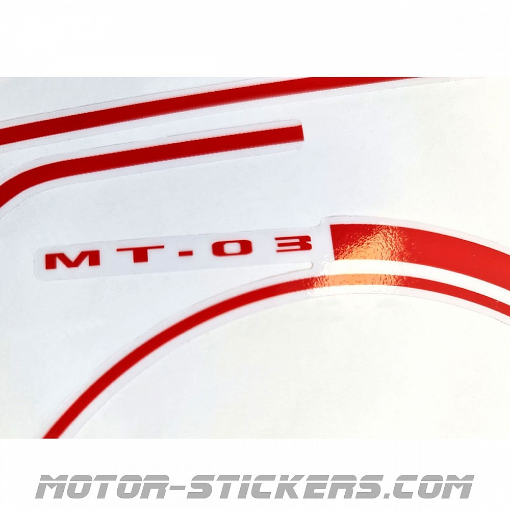 Yamaha MT-03 2011-2012 decals