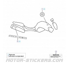 Yamaha MT-03 2006 decals