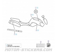 Yamaha MT-03 2008 decals