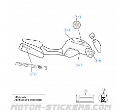 Yamaha MT-03 2009 decals