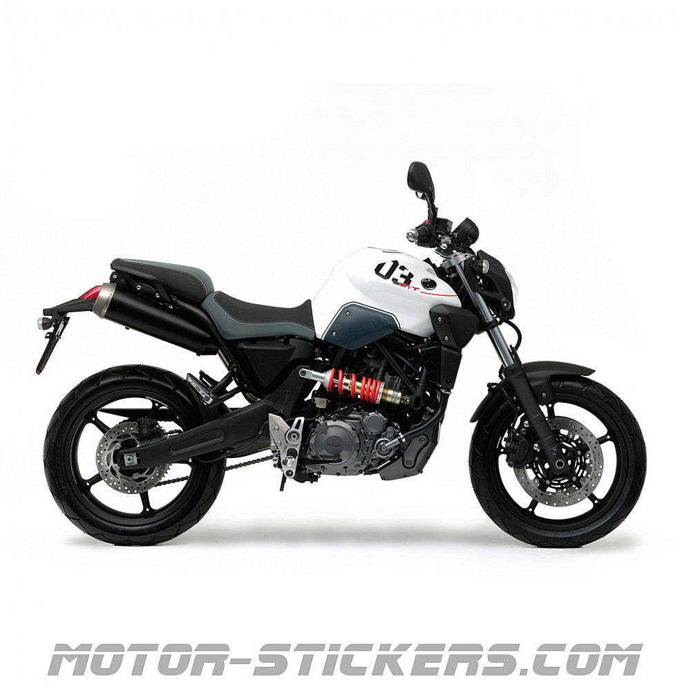 Yamaha MT-03 2012 decals