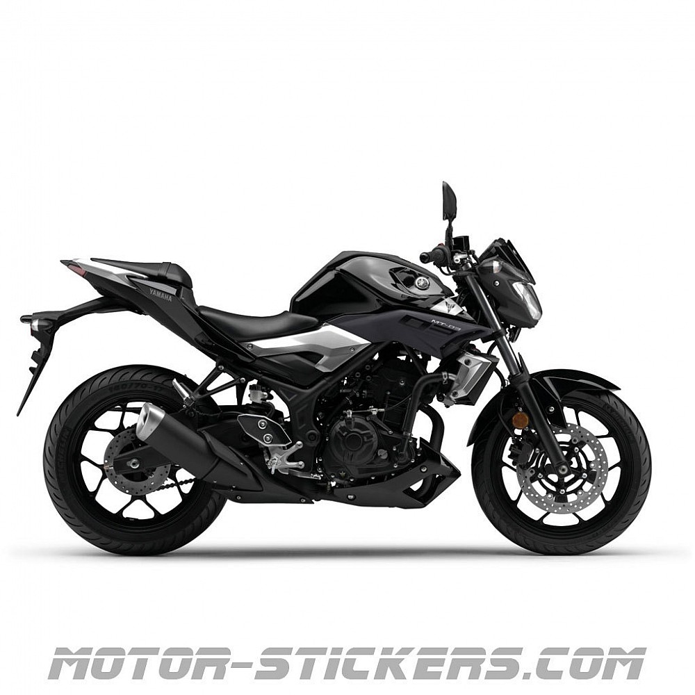 Yamaha MT-03 2016 decals