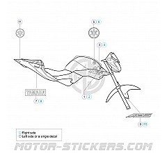 Yamaha MT-03 2016 decals