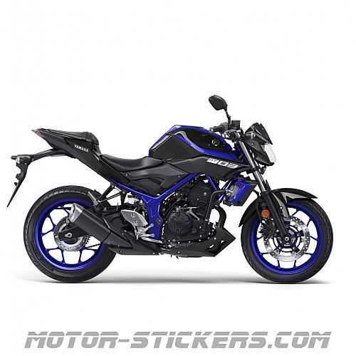 Yamaha MT-03 2018 decals