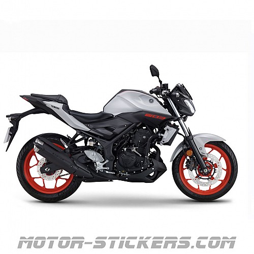 Yamaha MT-03 2019 decals