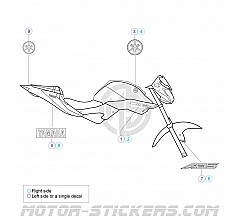 Yamaha MT-03 2019 decals