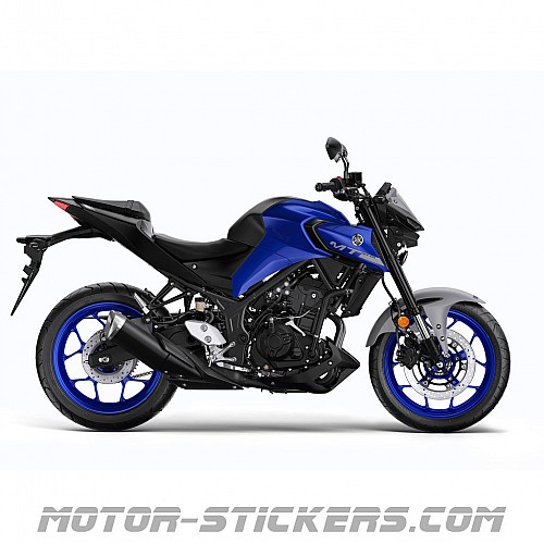Yamaha MT-03 2020 decals