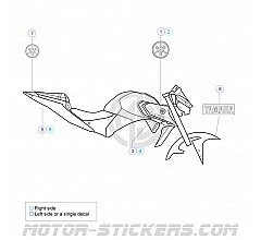 Yamaha MT-03 2020 decals