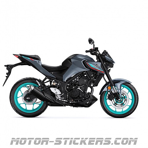 Yamaha MT-03 2022 decals