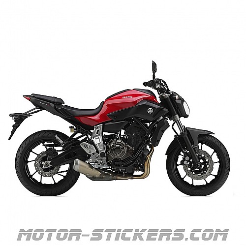 Yamaha MT-07 2014 decals