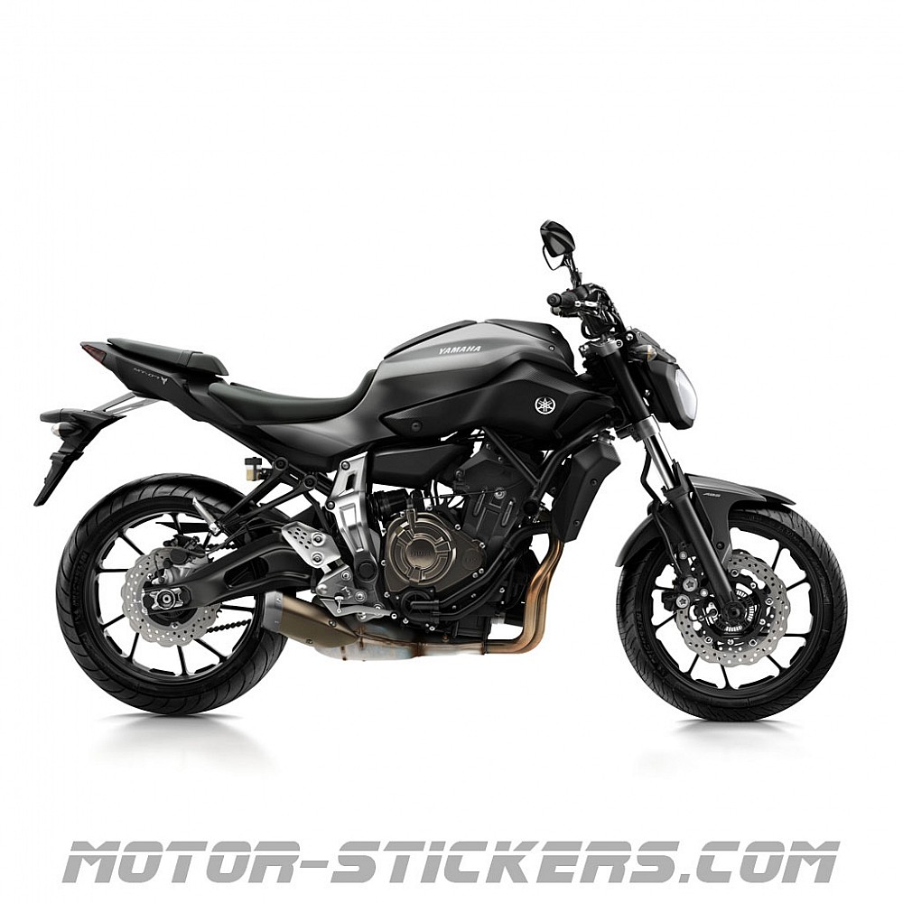 Yamaha MT-07 2016 decals