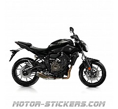 Yamaha MT-07 2017 decals
