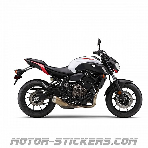 Yamaha MT-07 2018 decals