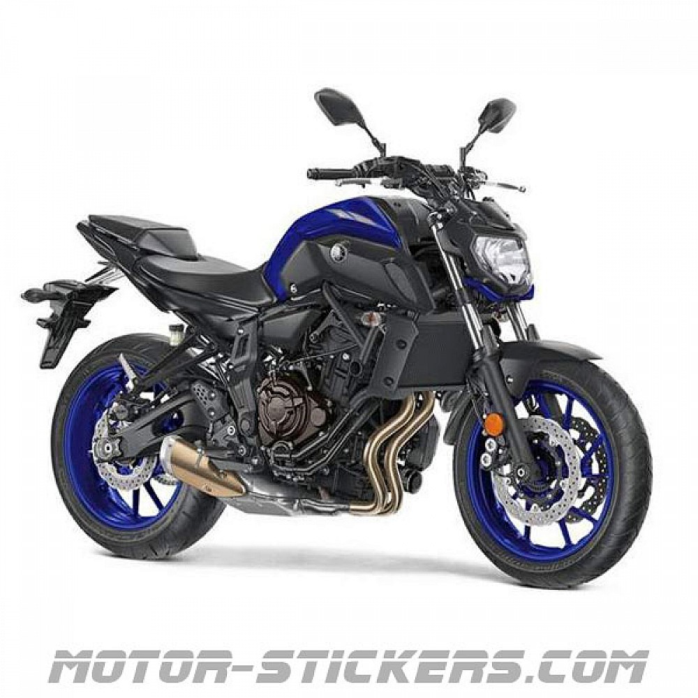 Yamaha MT-07 2018 autocollants