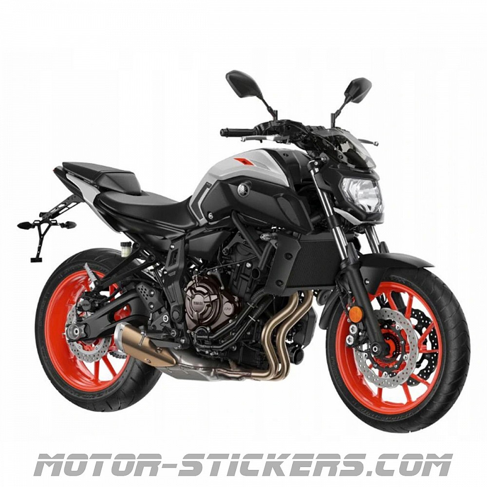 Yamaha MT-07 2018 decals