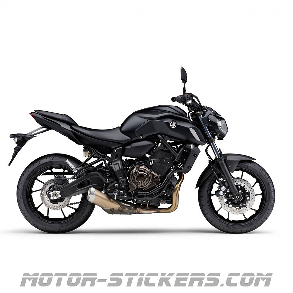 Yamaha MT-07 2020 decals