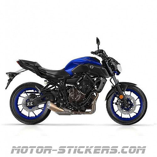 Yamaha MT-07 2020 decals