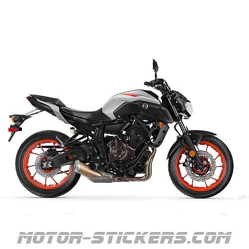 Yamaha MT-07 2020 decals