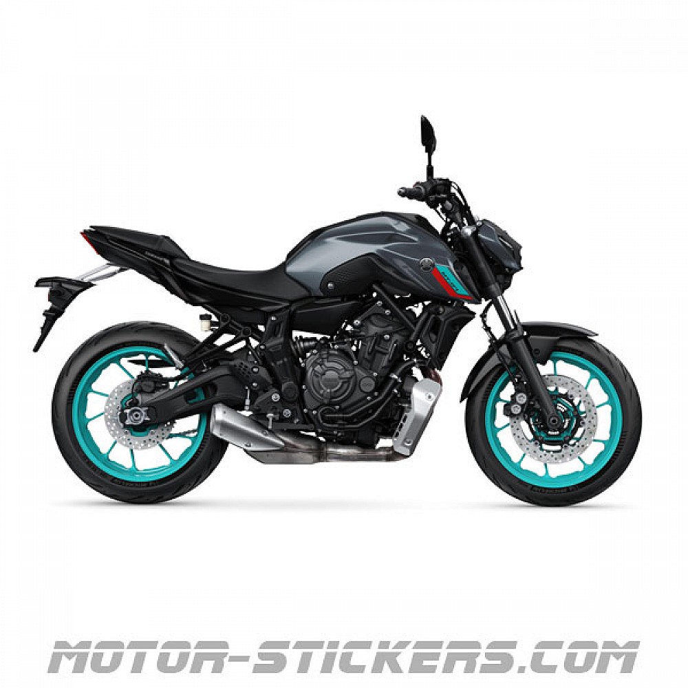 Yamaha MT-07 2022 decals