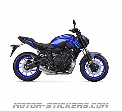 Yamaha MT-07 2022 decals