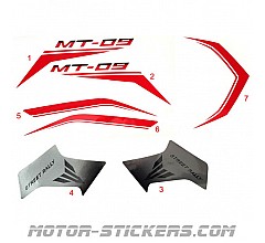 Yamaha MT-09 2014 decals