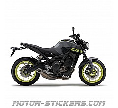 Yamaha MT-09 2016 decals