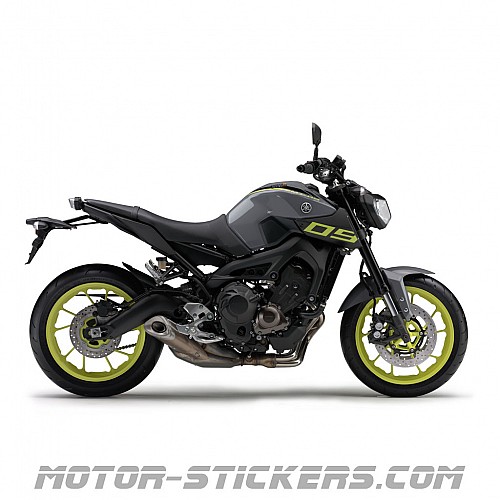 Yamaha MT-09 2016 decals