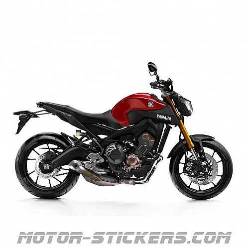 Yamaha MT-09 2016 pegatinas