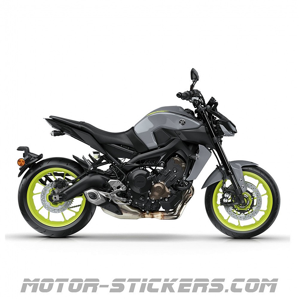 Yamaha MT-09 2017 decals