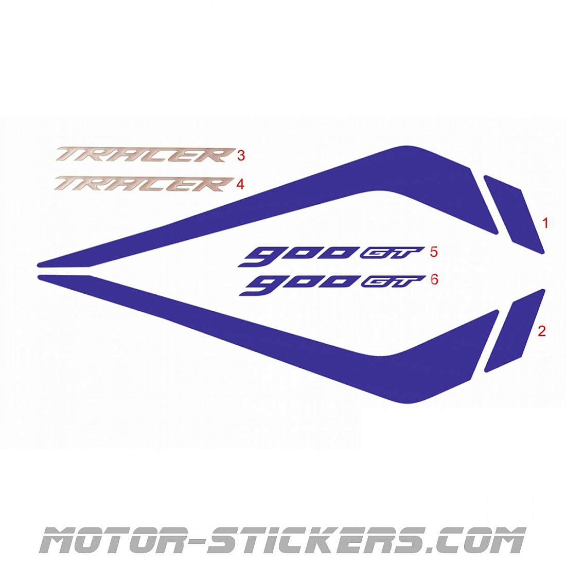 Yamaha MT-09 Tracer GT 2019 decals