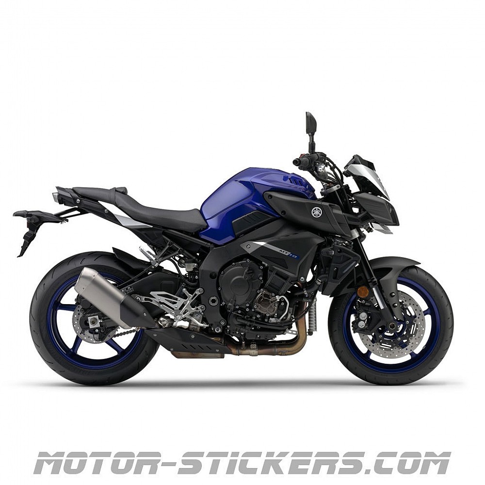 Yamaha MT-10 2016 decals