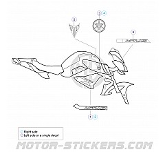 Yamaha MT-10 2017 decals