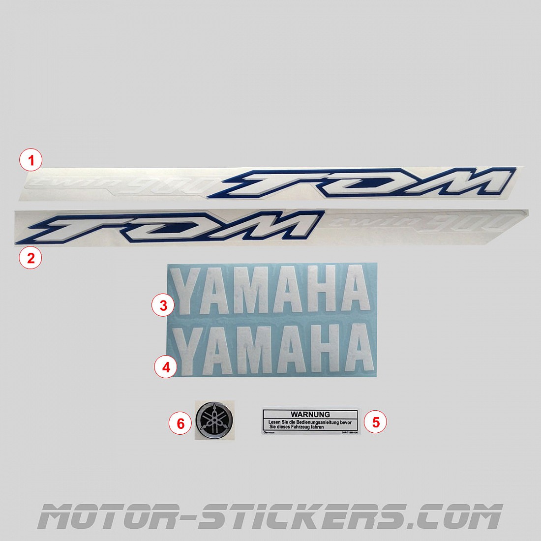 Yamaha TDM 900 2002 decals