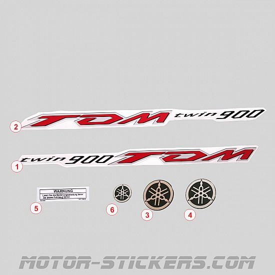 Yamaha TDM 900 2003 decals