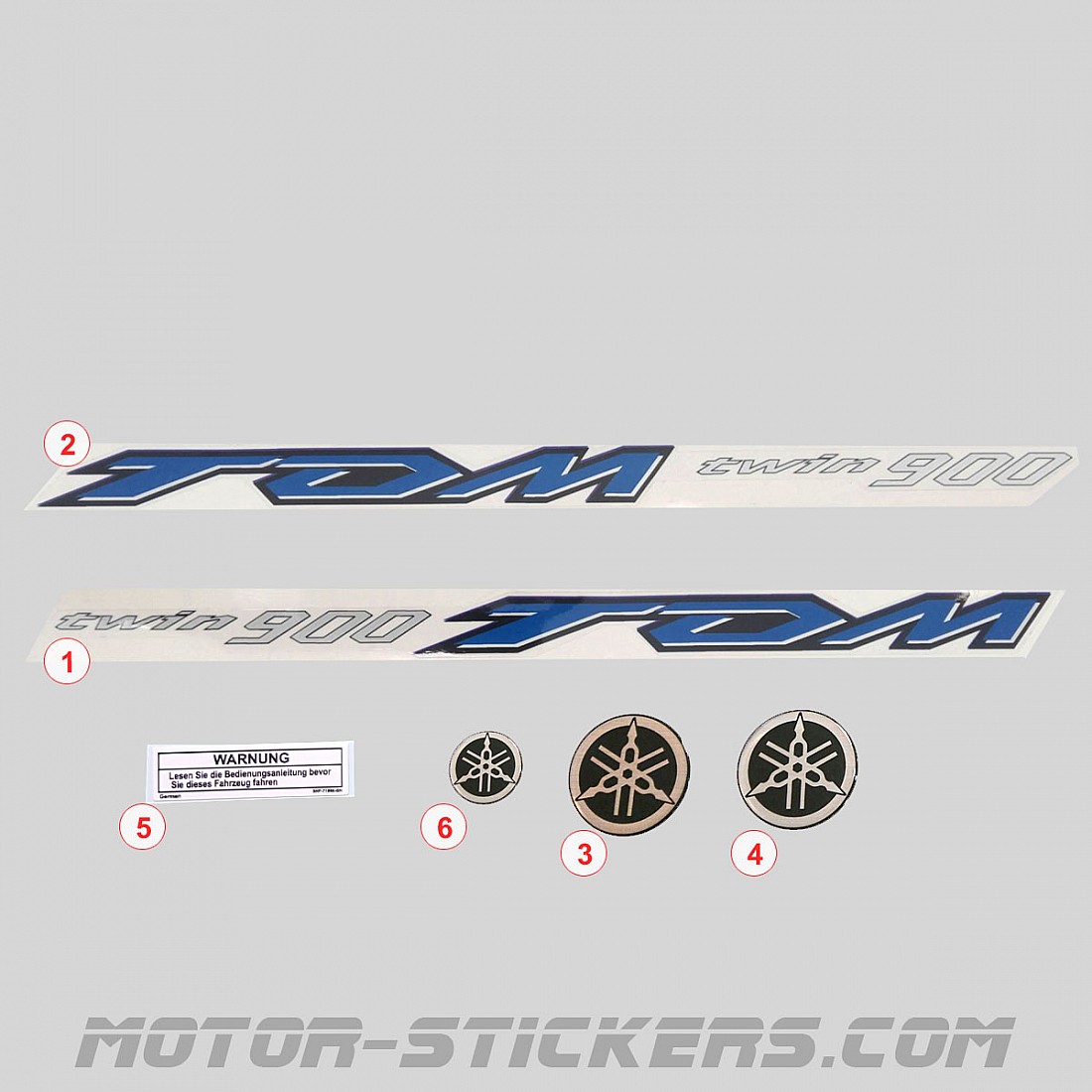 Yamaha TDM 900 03-2004 decals