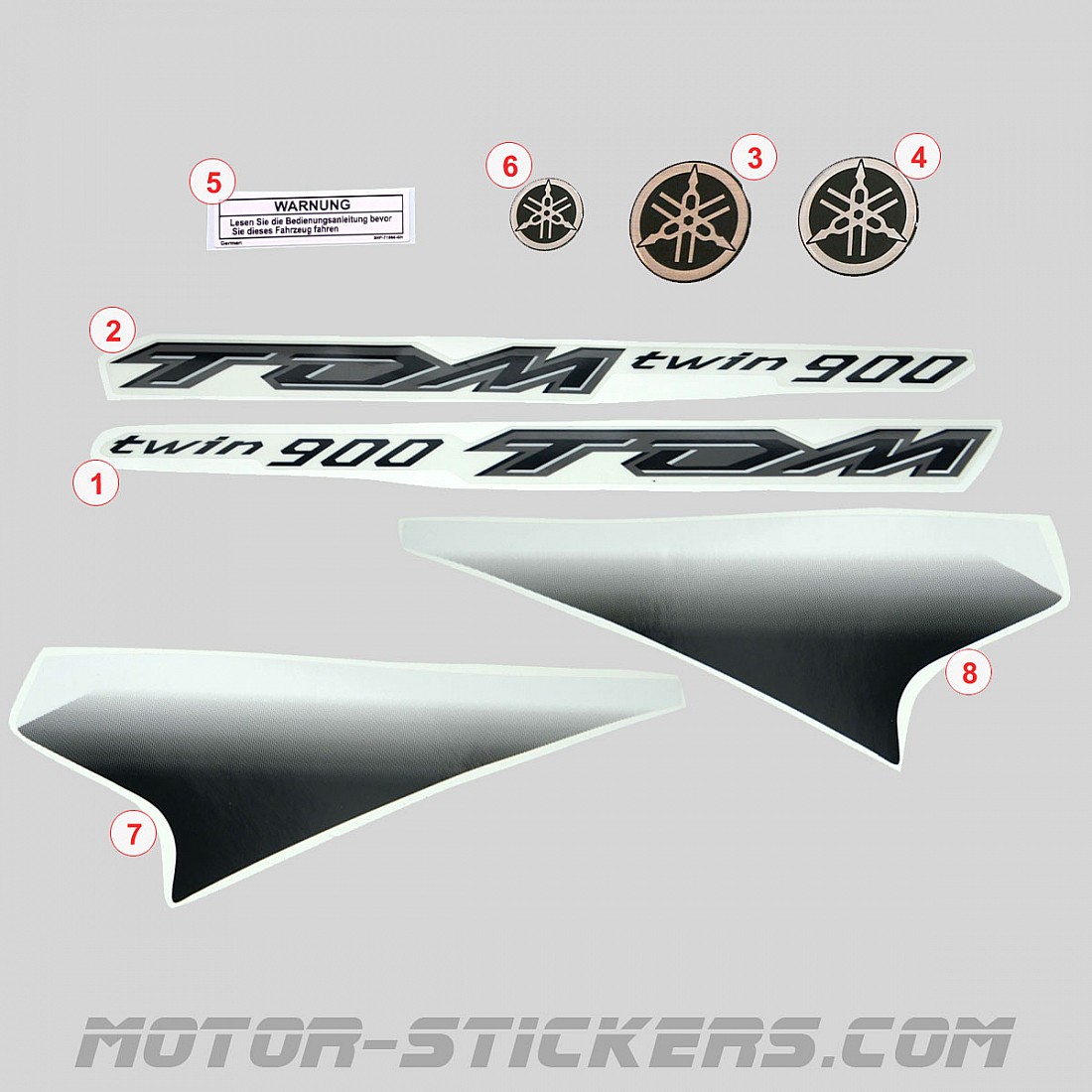 Yamaha TDM 900 2005 pegatinas