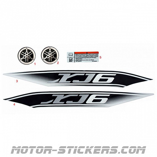 Yamaha XJ6 '09-2010 decals