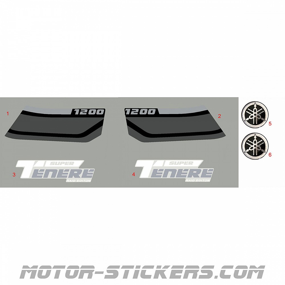 Yamaha XT 1200 Z Super Tenere 2018 Raid Edition decals
