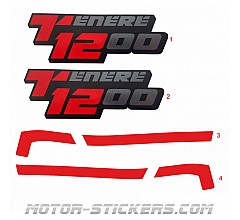 Yamaha XT 1200 Z Super Tenere 2019 decals