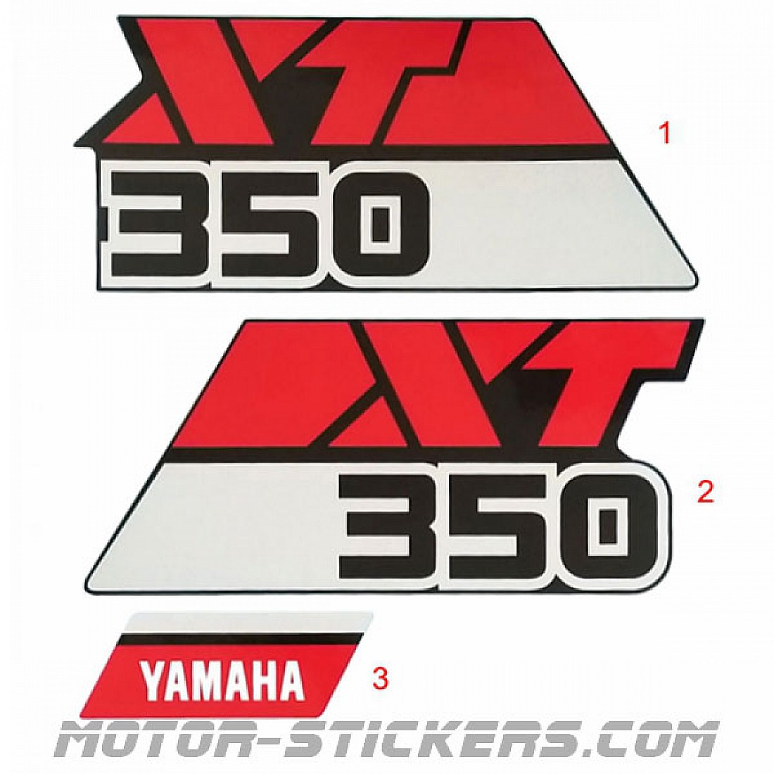 Yamaha XT 350 '86-2000 decals