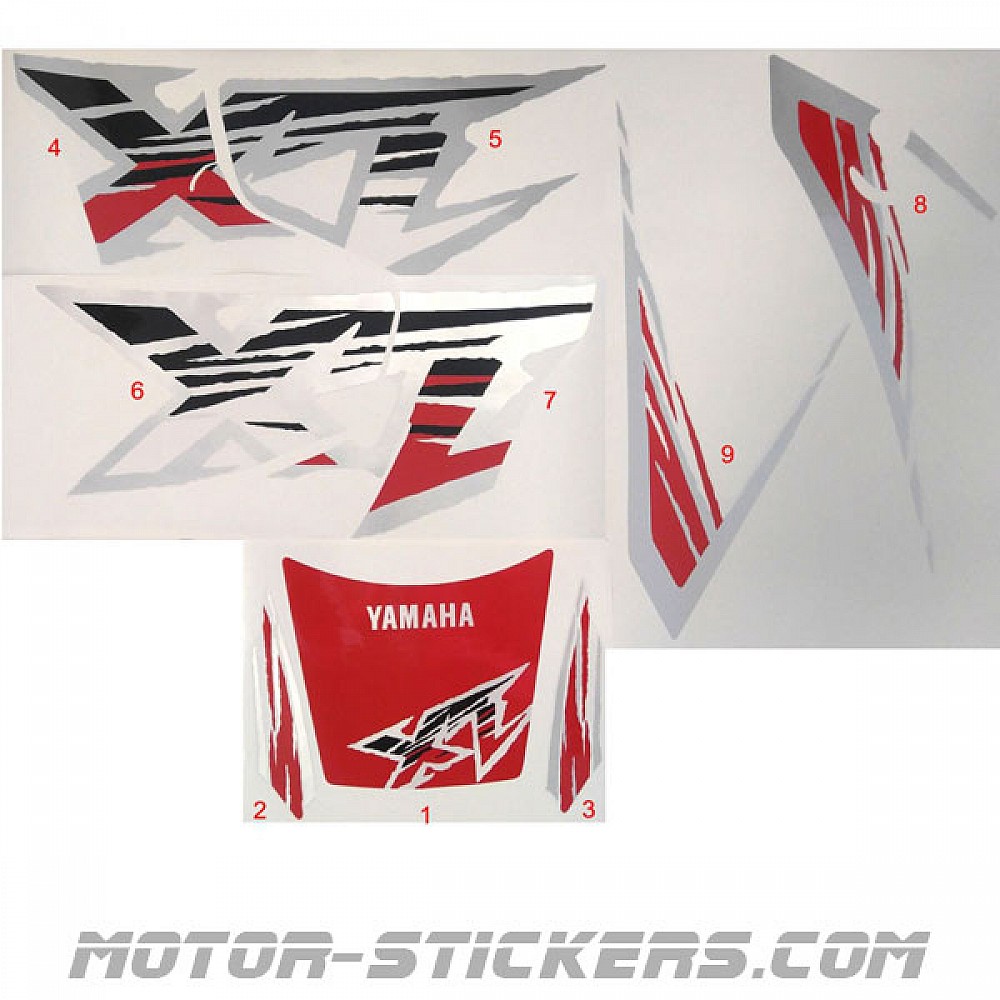 Yamaha XT 600 1995 decals