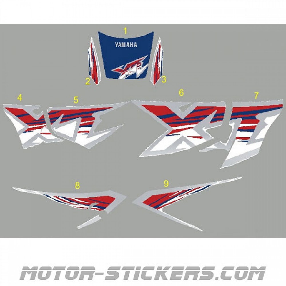 Yamaha XT 600 1995 decals