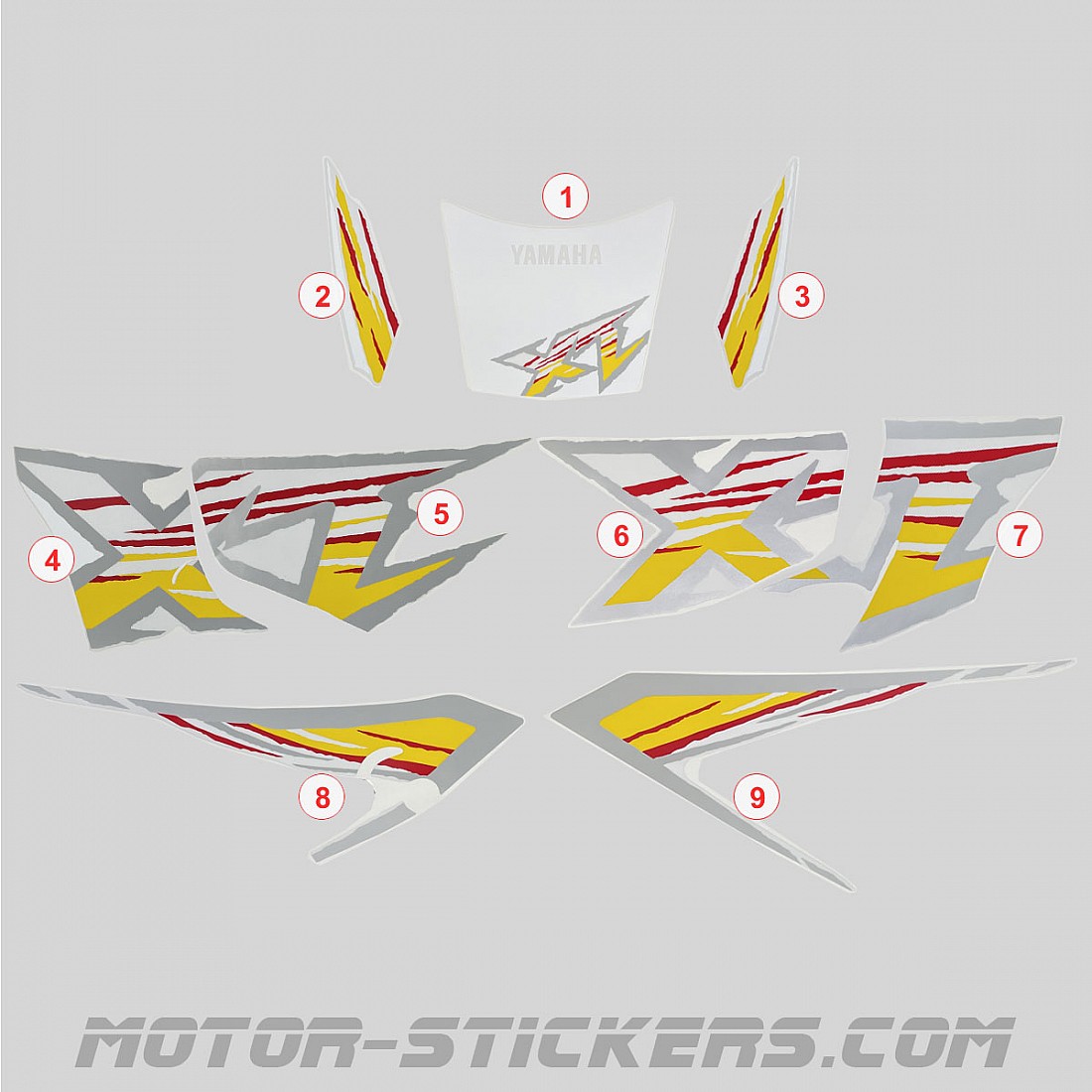 Yamaha XT 600E 95-2000 decals