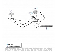 Yamaha XT 660R 2013 decals
