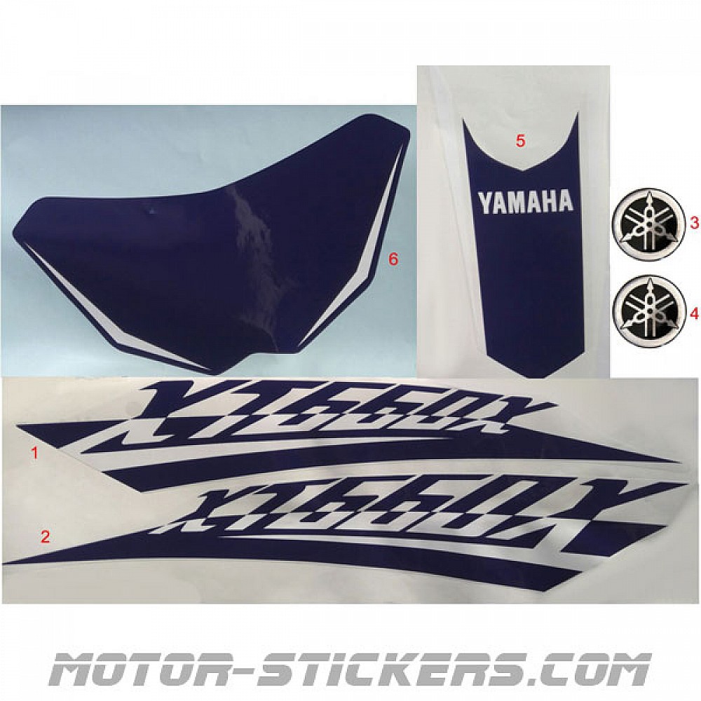Yamaha XT 660X 2007 decals
