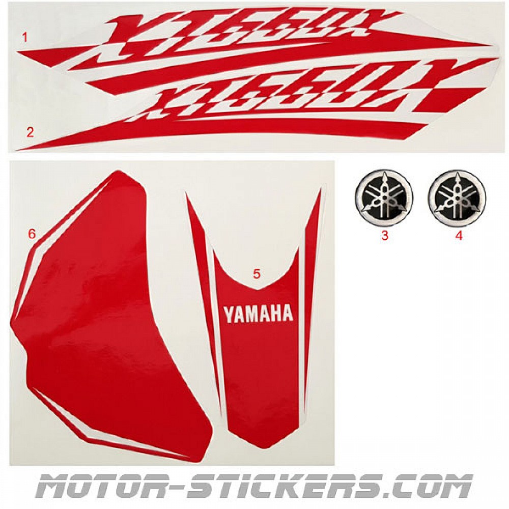 Yamaha XT 660X 2008 decals