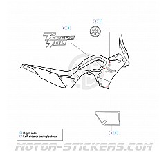 Yamaha XTZ 690 Tenere 700 2021 decals